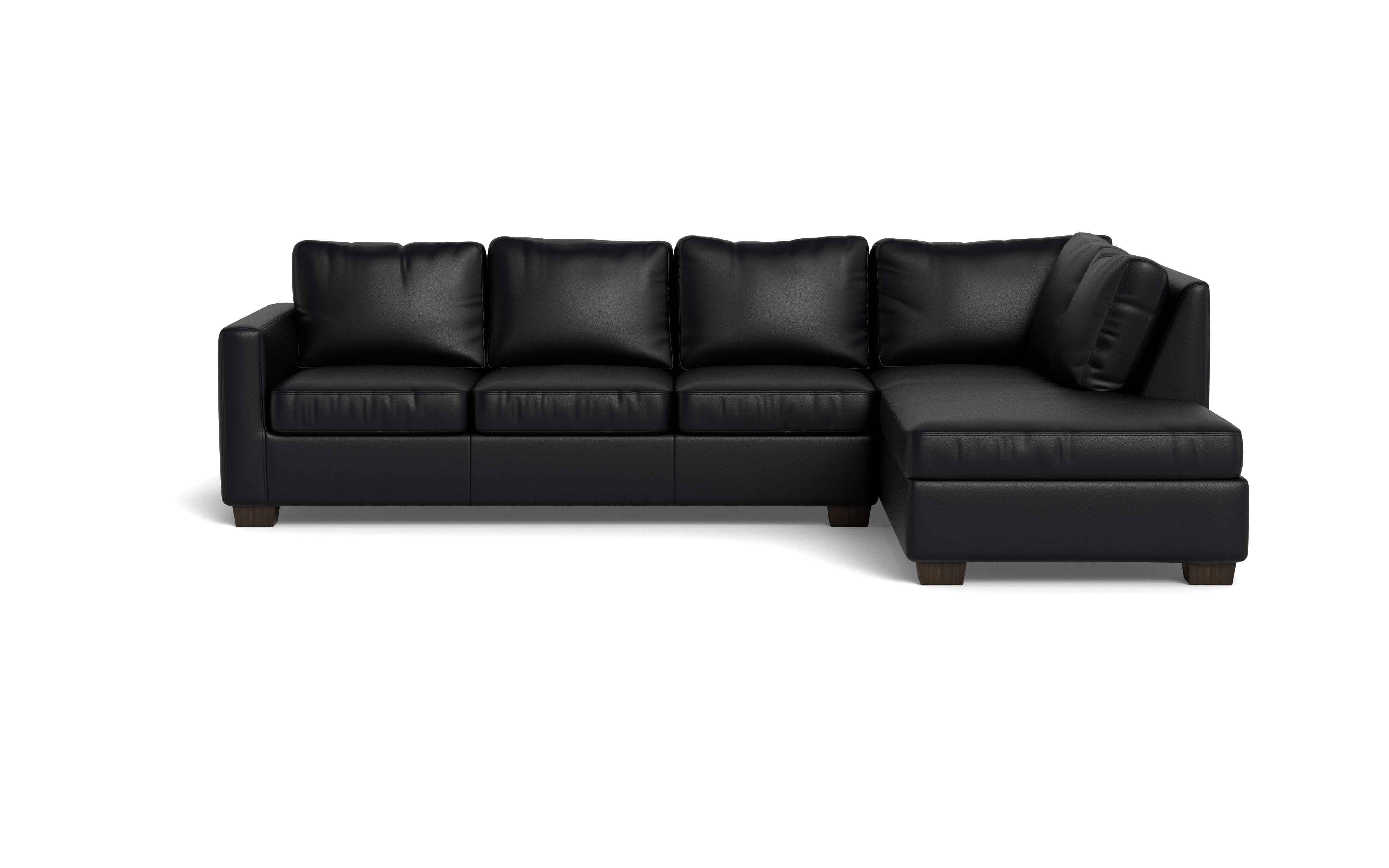 Abel Leather Right Chaise Sectional – MAK Modern